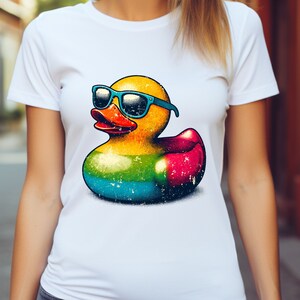 Rubber Duck With Sunglasses Shirt PNG for Sublimation - Etsy