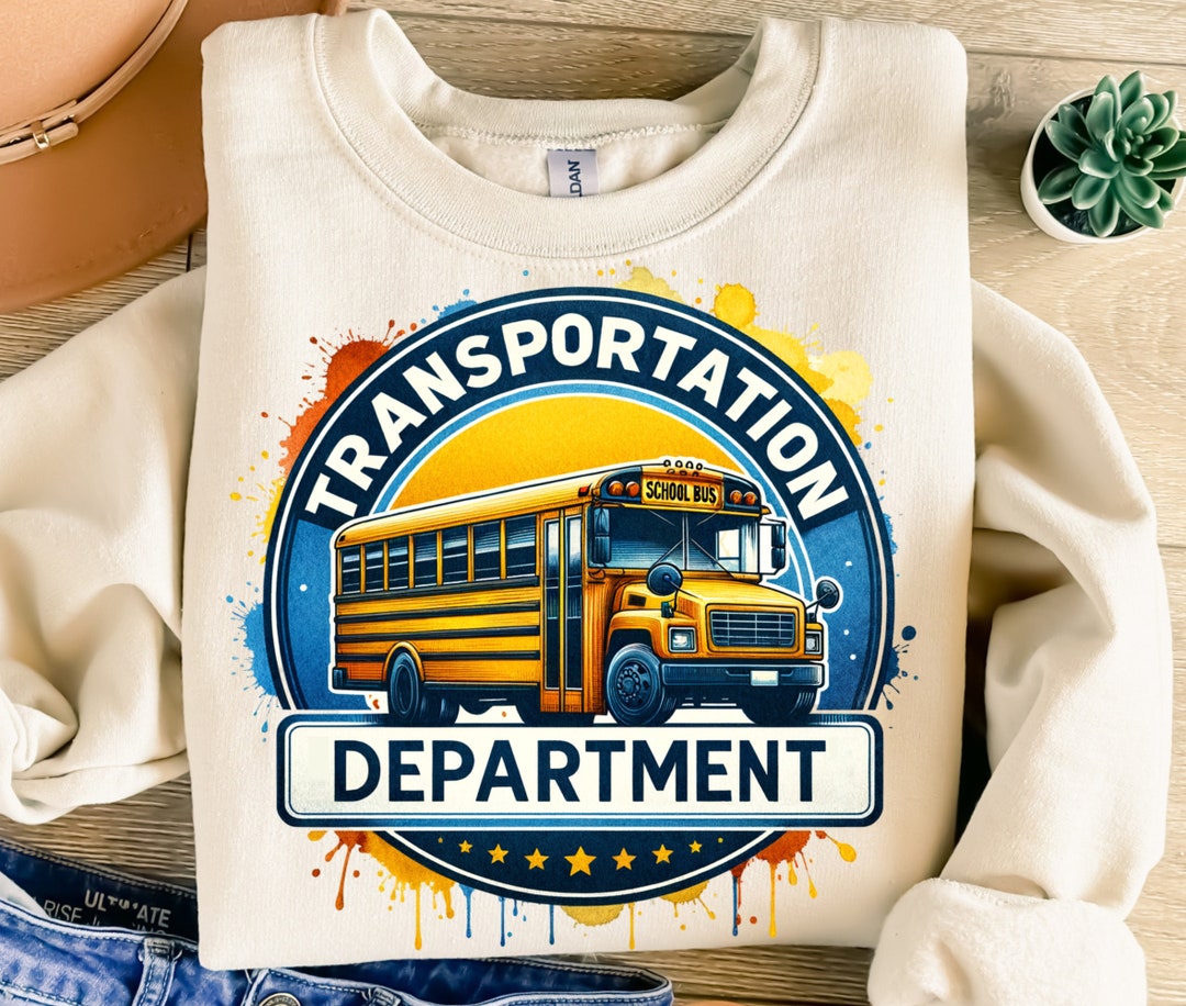 Transportation Department Png, Sublimation Design, School Bus Png, Back ...