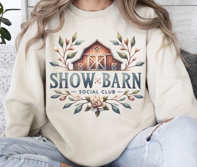 Show Barn Social Club Png, Sublimation Design, Farm Png, Stock Show Png ...