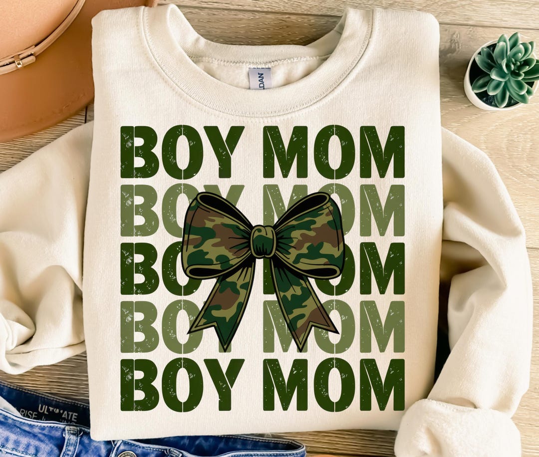 Boy Mom Png, Sublimation Design, Camo Coquette Bow Png, Hunting Png ...