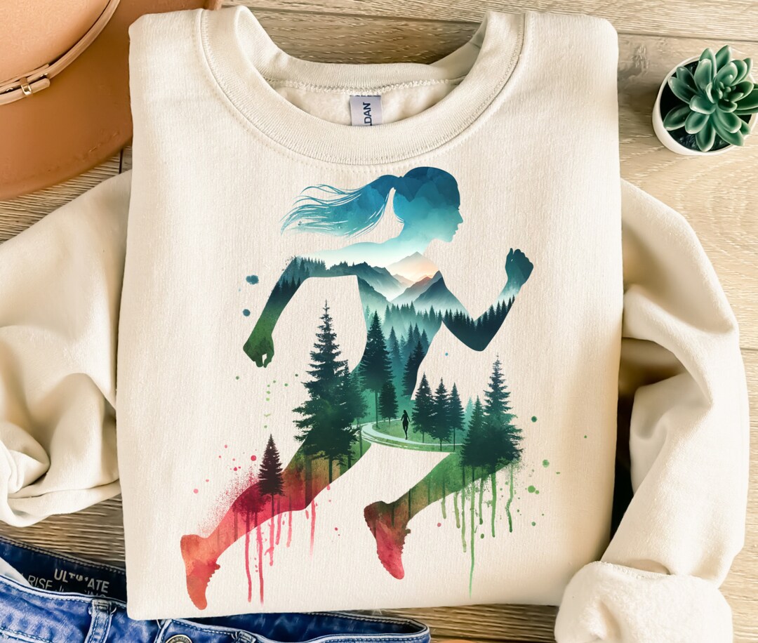 Running Woman Png, Sublimation Design, Marathon Runner Png, Runner ...