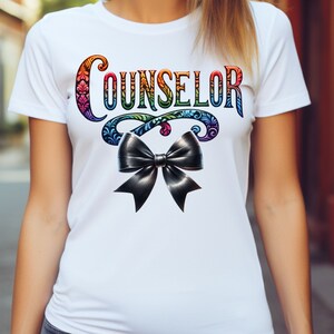 Counselor Png, Sublimation Design, Coquette Png, School Png ...