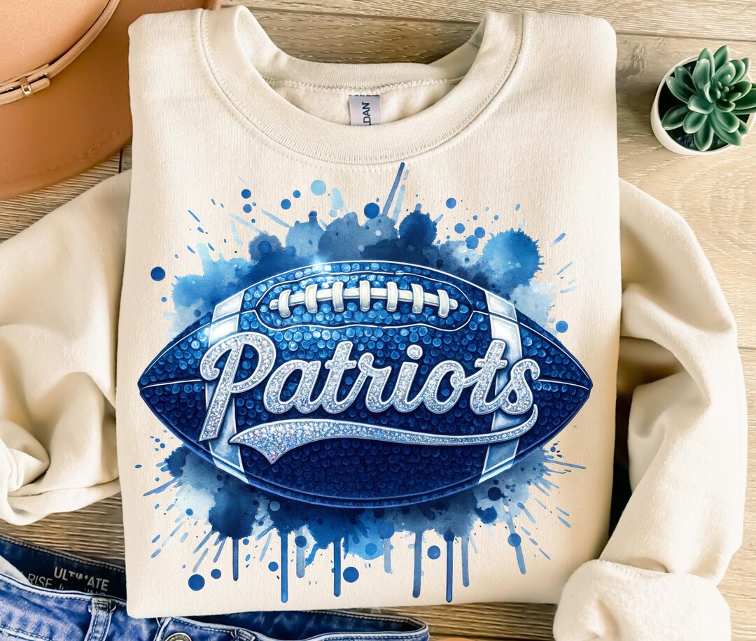 Patriots Png, Sublimation Design, Blue Sequin Mascot Png, Football Png ...