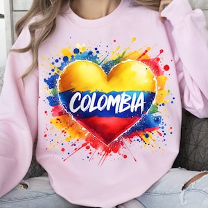 Colombia Heart Png, Sublimation Design, Patriotic Png, Colombian Flag ...