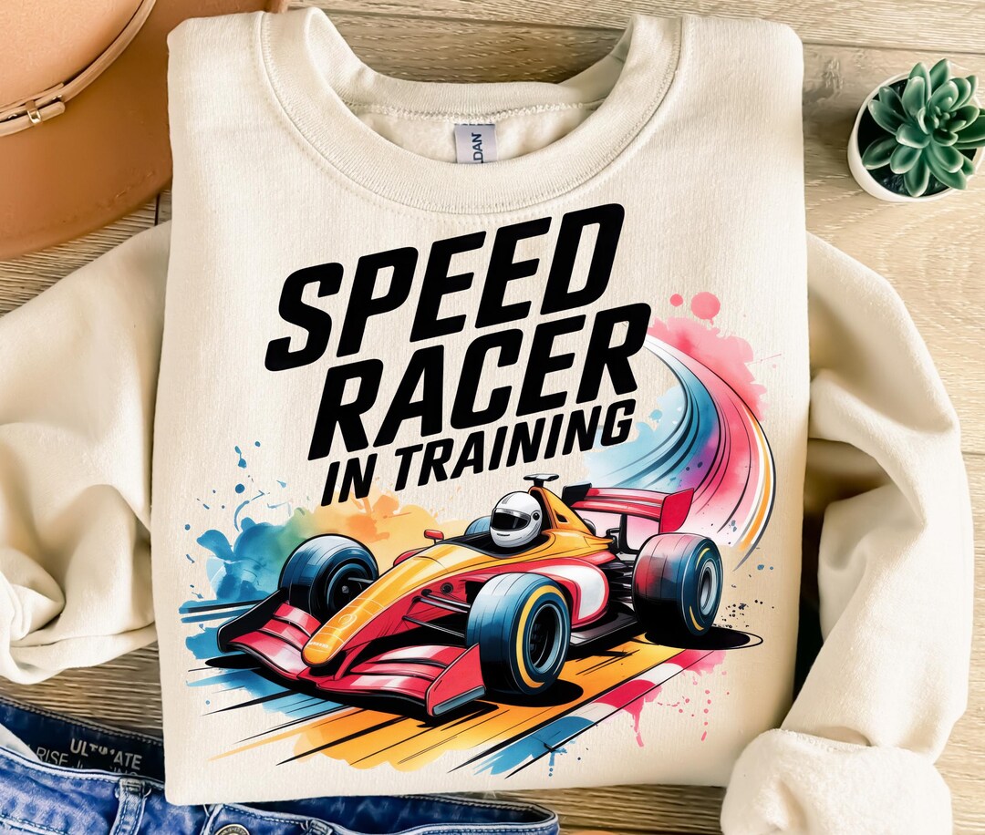 Speed Racer in Training Png, Sublimation Design, Colorful Png, Racing ...