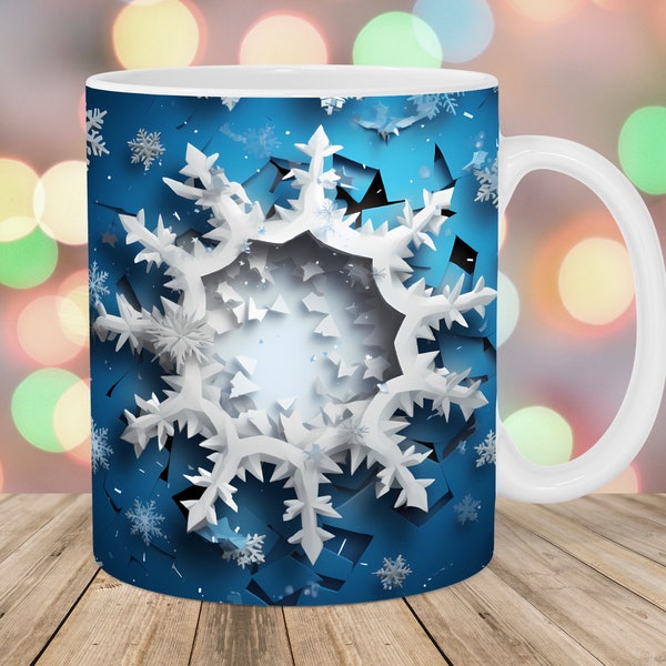 Snowflake Mug - Etsy