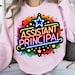 Assistant Principal Png, Sublimation Design, Colorful Neon Png, Stars ...