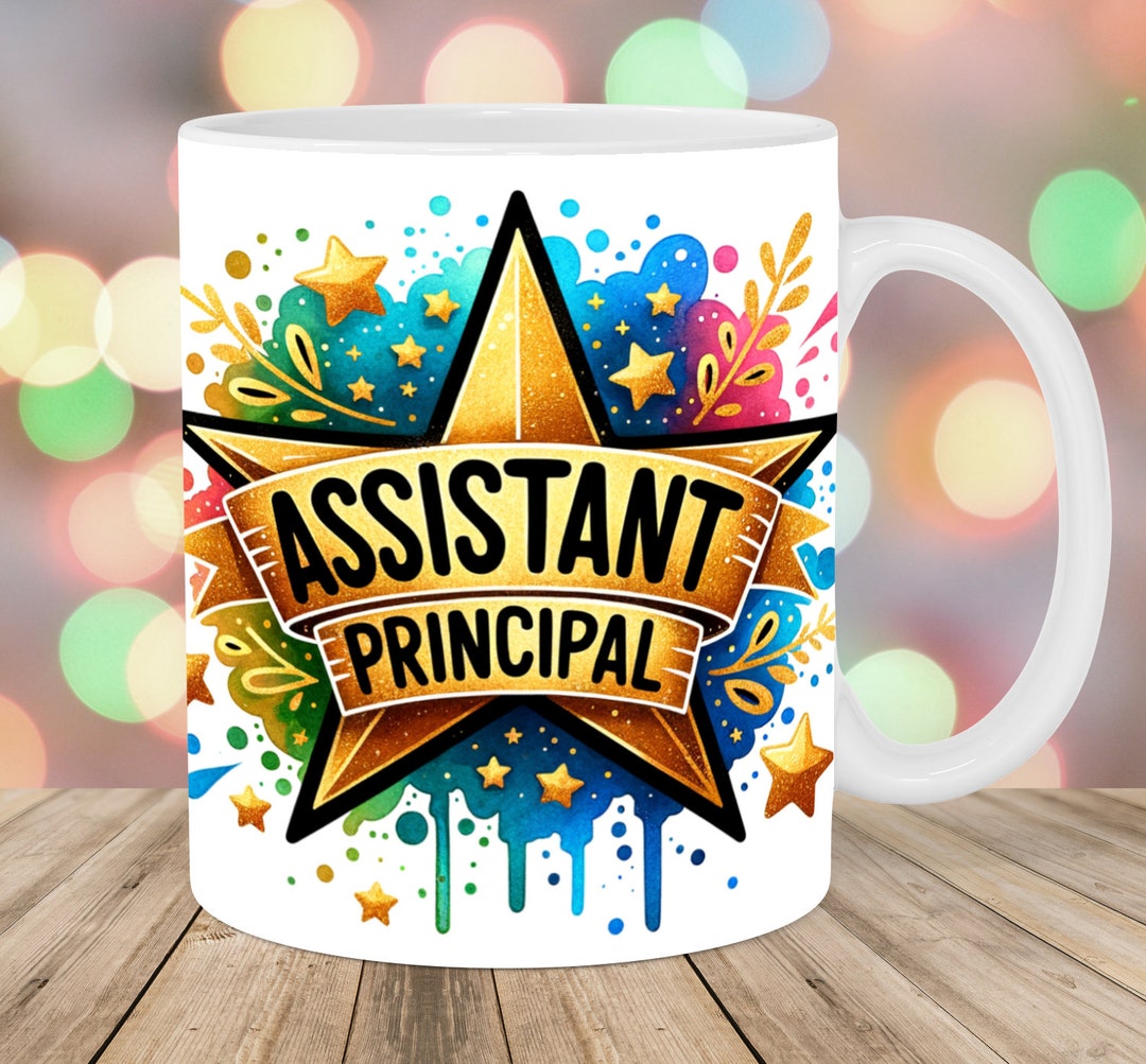 Assistant Principal Mug Wrap, 11oz and 15oz Mug Template, Mug ...
