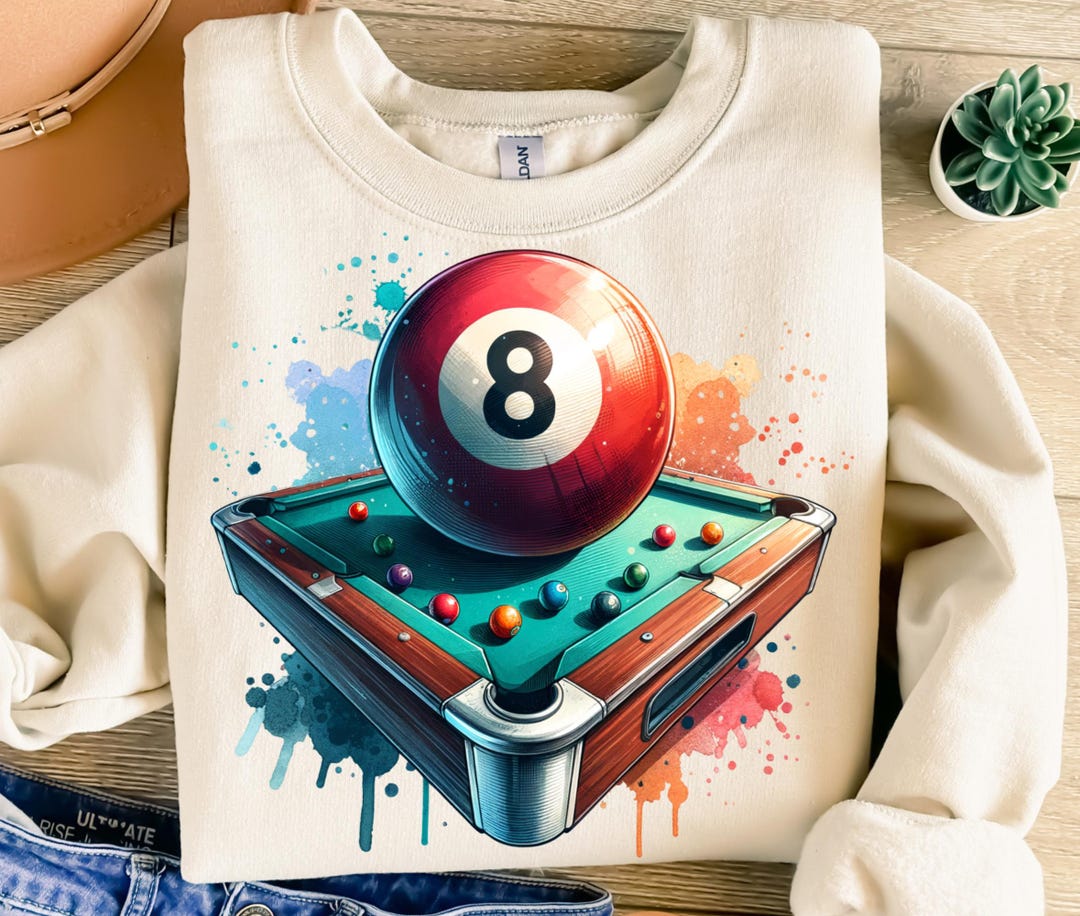 Billiards Png, Sublimation Design, Pool Png, 8 Ball Png, Snooker Png ...