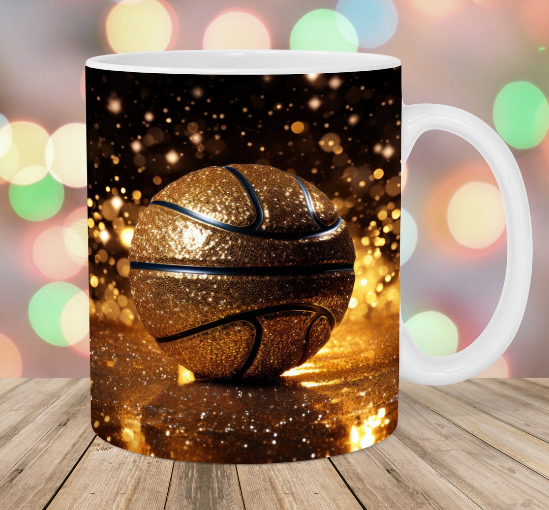 3D Basketball Mug Wrap, 11oz & 15oz Mug Template, Mug Sublimation ...