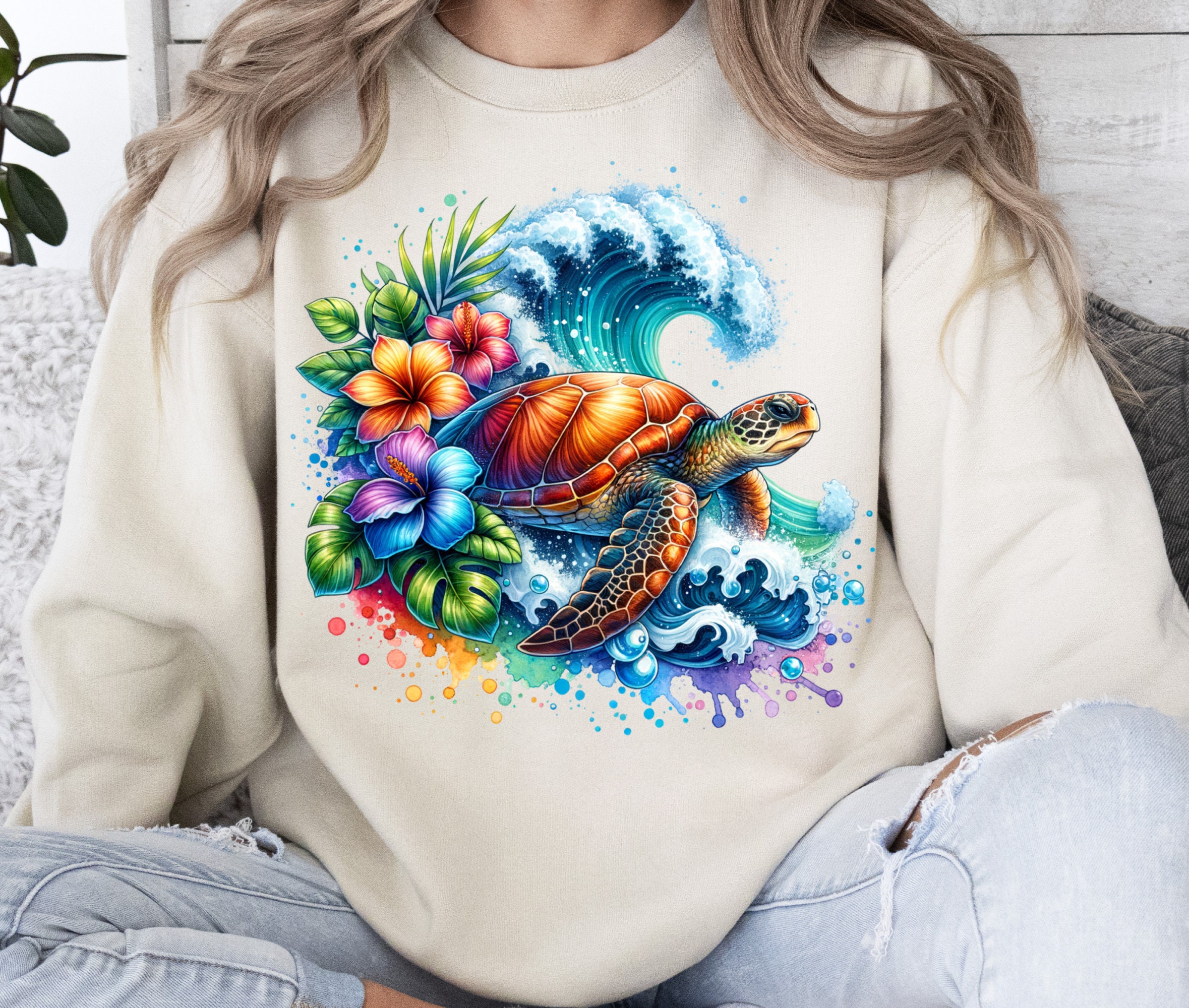 Sea Turtle Png, Sublimation Design, Summer Png, Ocean Sublimation ...