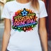 Assistant Principal Png, Sublimation Design, Colorful Neon Png, Stars ...