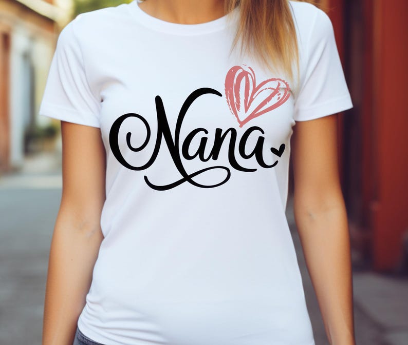 Nana Png, Sublimation Design, Grandma Png, Heart Png, Retro Png ...