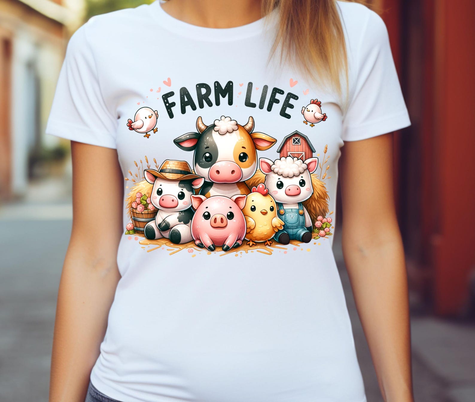 Farm Life Png, Sublimation Design, Cow Png, Farm Animals Png, Country ...