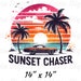 Sunset Chaser Png, Sublimation Design, Summer Clipart, Beach Digital ...