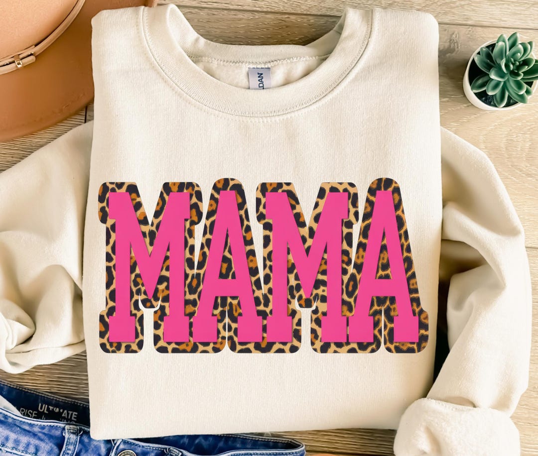 Pink Mama Png, Sublimation Design, Leopard Mama Png, Cheetah Mama Png ...