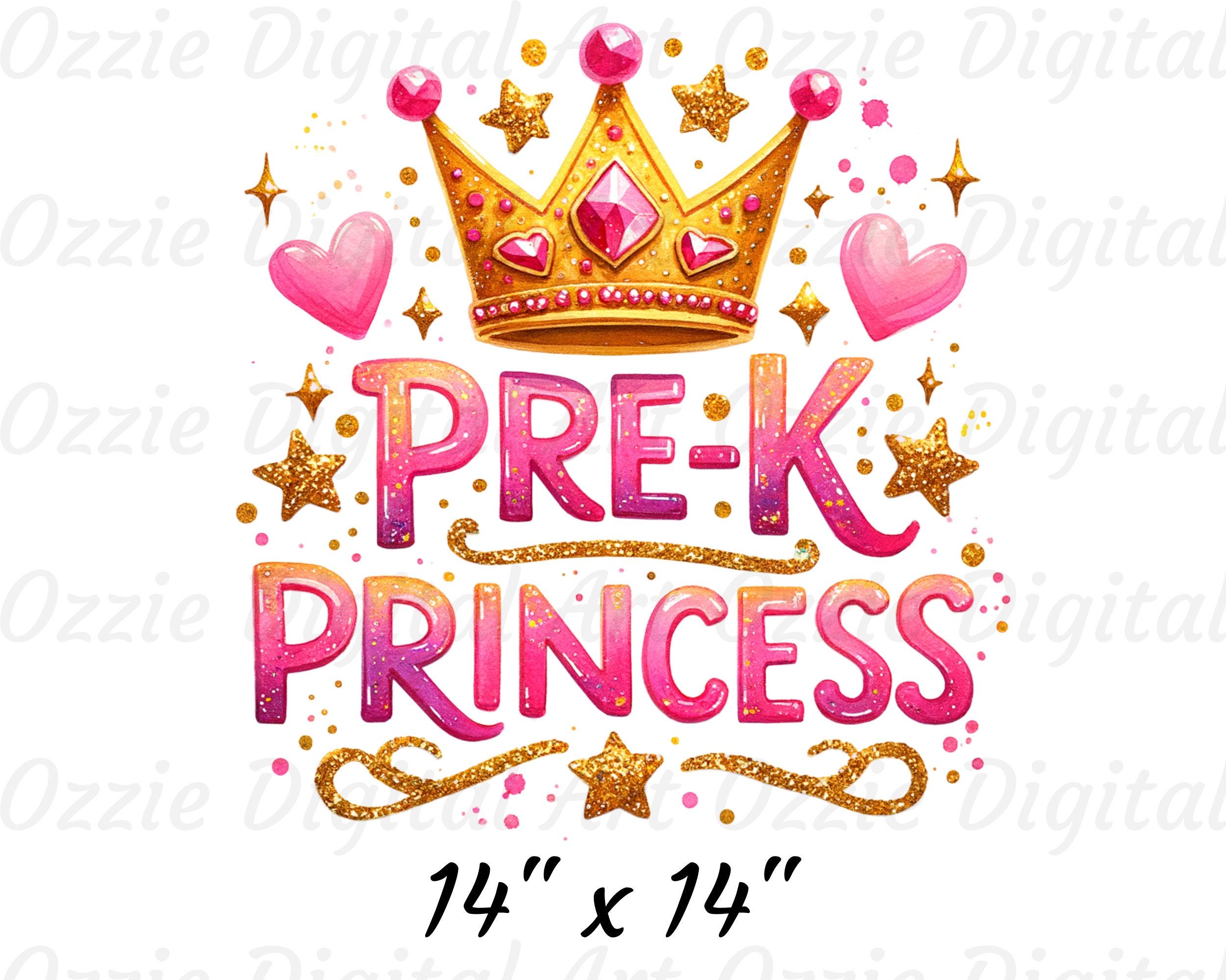Pre-k Princess Png, Sublimation Design, Kids Png, Pre-kindergarten Png ...