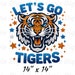 Let's Go Tigers Png, Sublimation Design, Roaring Tiger Png, Mascot Png ...
