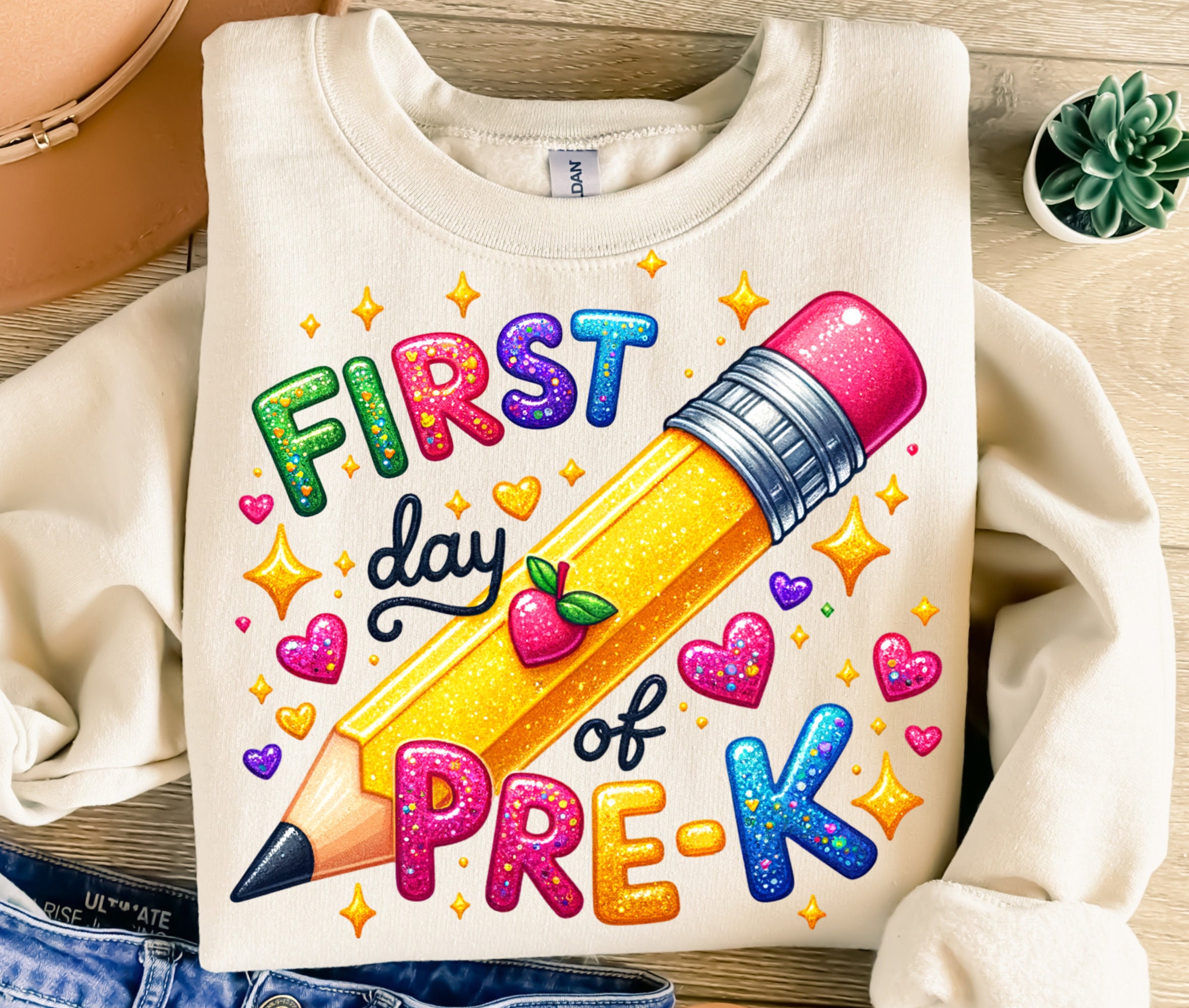 First Day of Pre-k Png, Sublimation Design, Kids Png, Pre-kindergarten ...