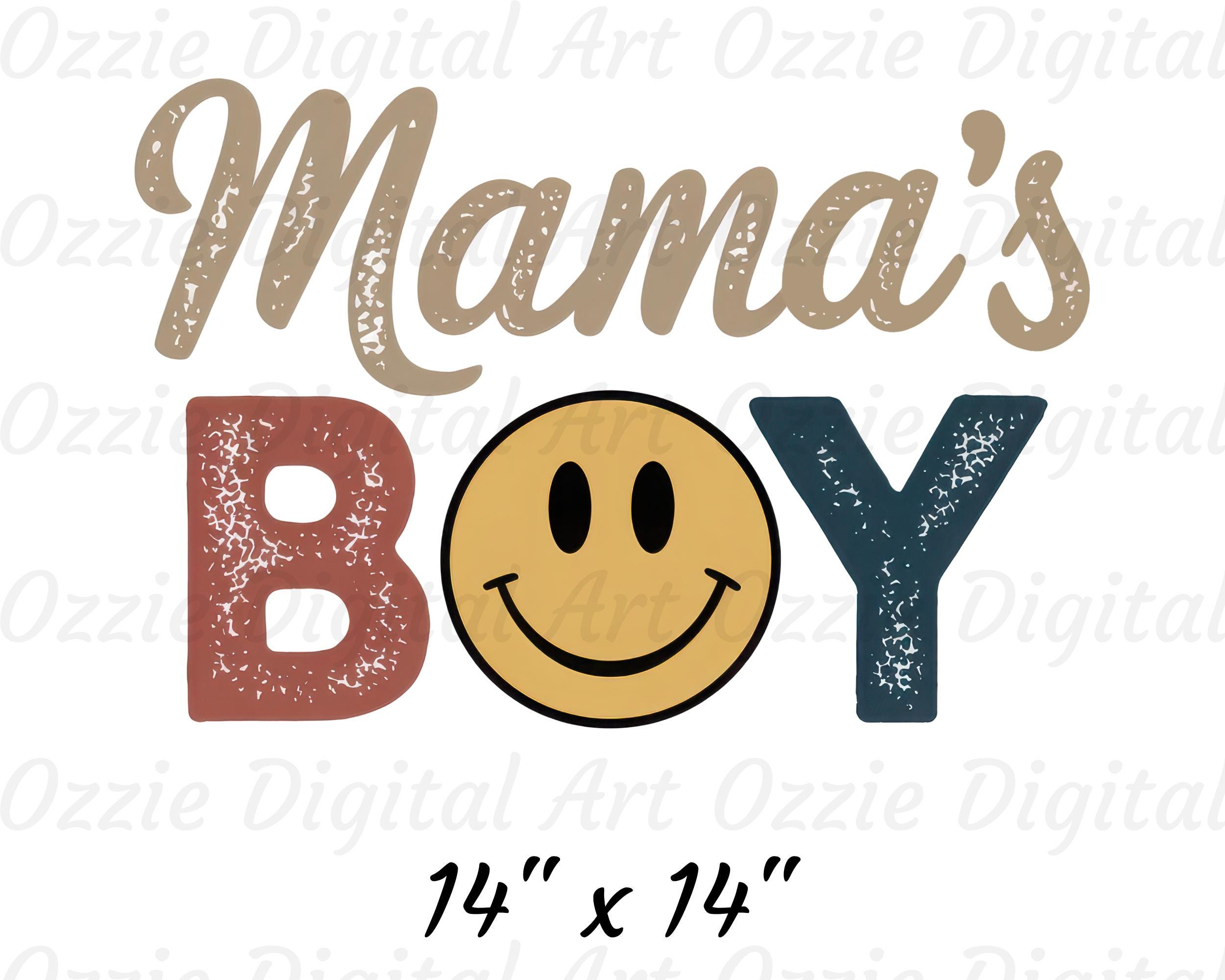 Mama's Boy Smiley Face Shirt PNG for Sublimation - Etsy