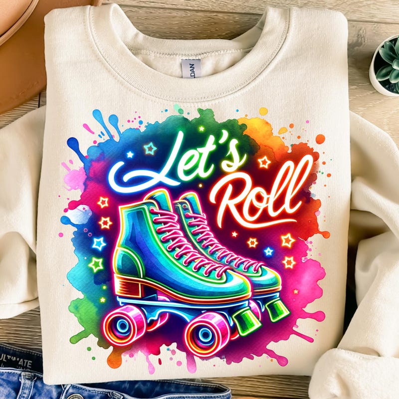 Roller Skate Shirt Art - Etsy