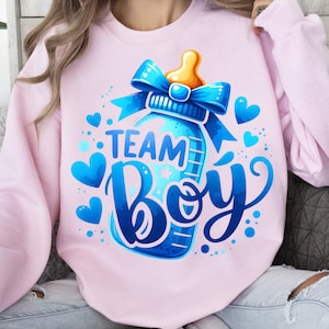 Team Boy Png, Sublimation Design, Gender Reveal Png, Baby Announcement ...