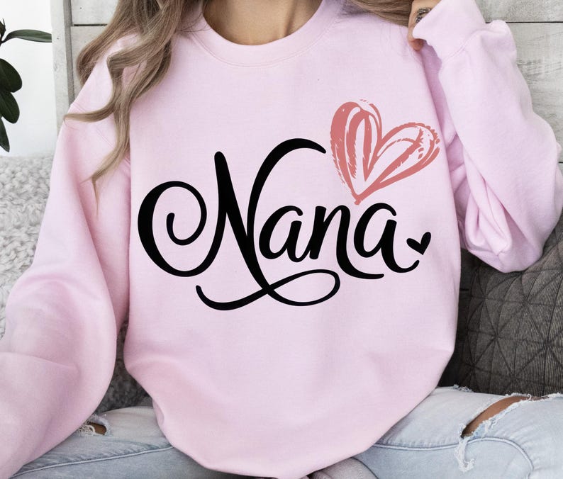 Nana Heart Shirt PNG for Sublimation - Etsy