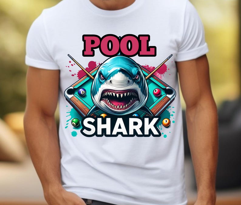 Pool Shark Png, Sublimation Design, Billiards Png, Snooker Png, Trendy ...