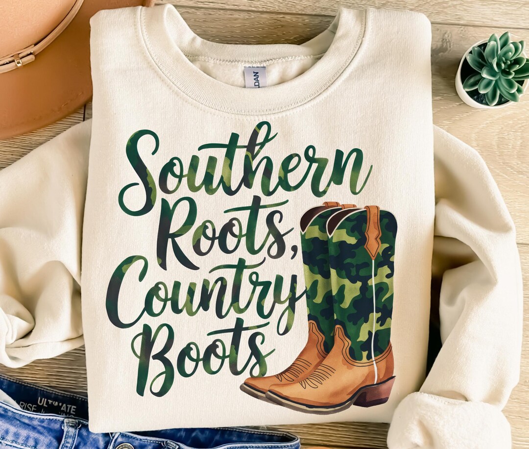 Southern Roots Country Boots Png, Sublimation Design, Hunting Png ...