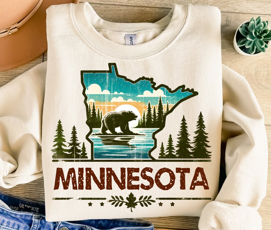 Minnesota Png, Sublimation Design, Midwest Png, Bear Png, Western Png ...