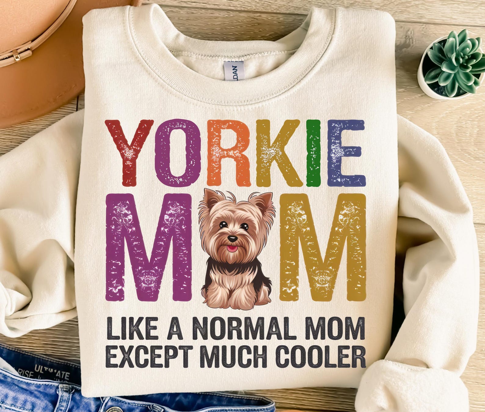 Yorkie Mom Png, Sublimation Design, Yorkshire Terrier Png, Puppy Png ...