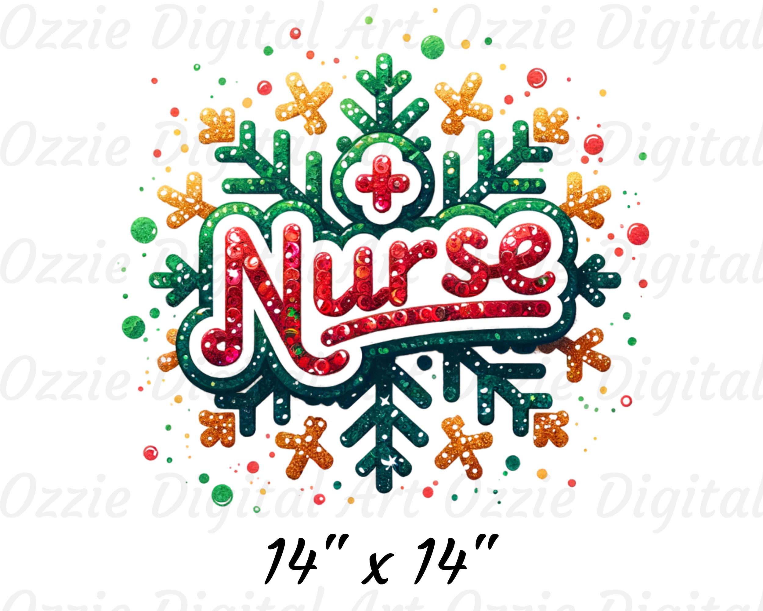 Winter Nurse Png, Sublimation Design, Merry Christmas Png, Sequin ...