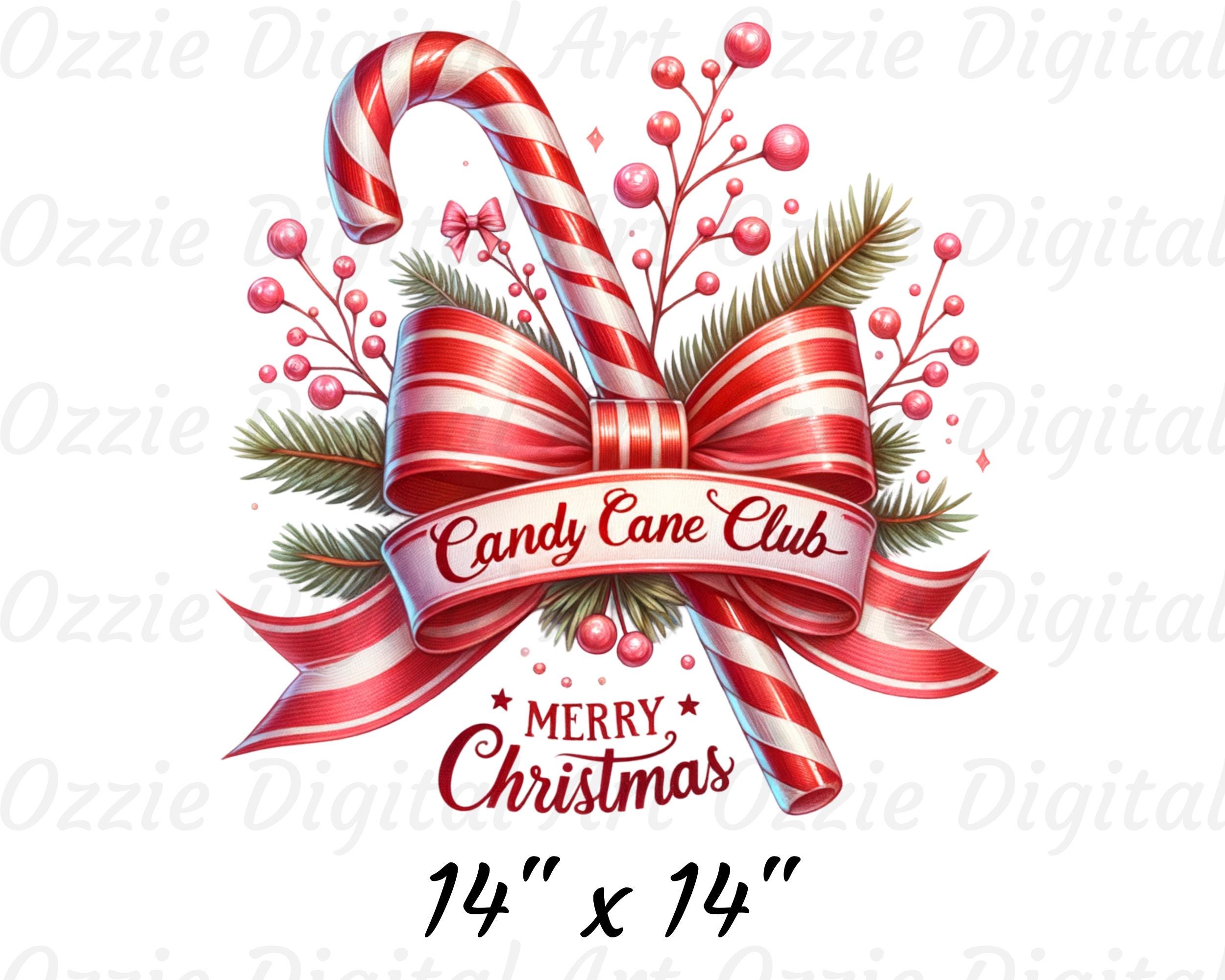Candy Cane Club Png, Sublimation Design, Merry Christmas Png, Happy ...