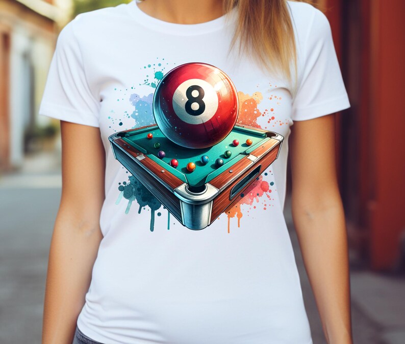 Billiards Png, Sublimation Design, Pool Png, 8 Ball Png, Snooker Png ...