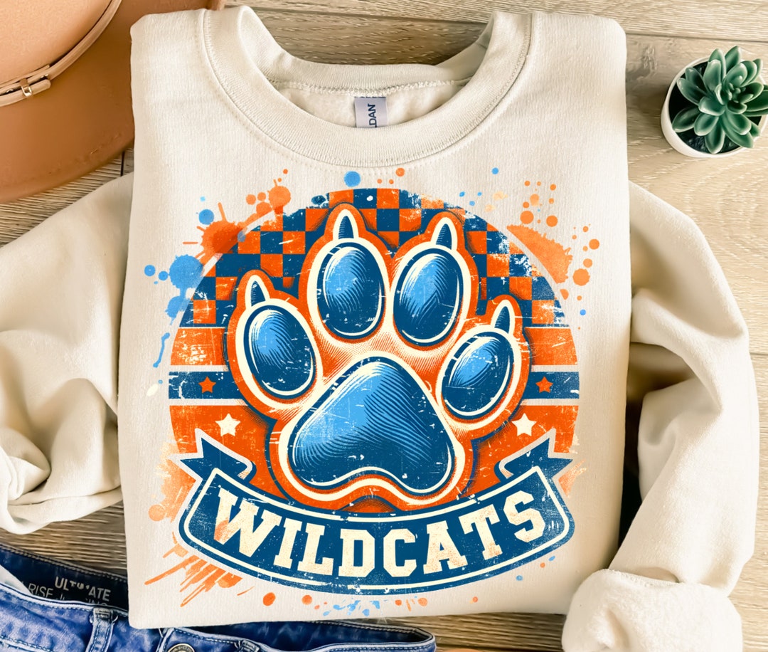 Wildcats Png, Sublimation Design, Tiger Paw Png, Mascot Png, School ...