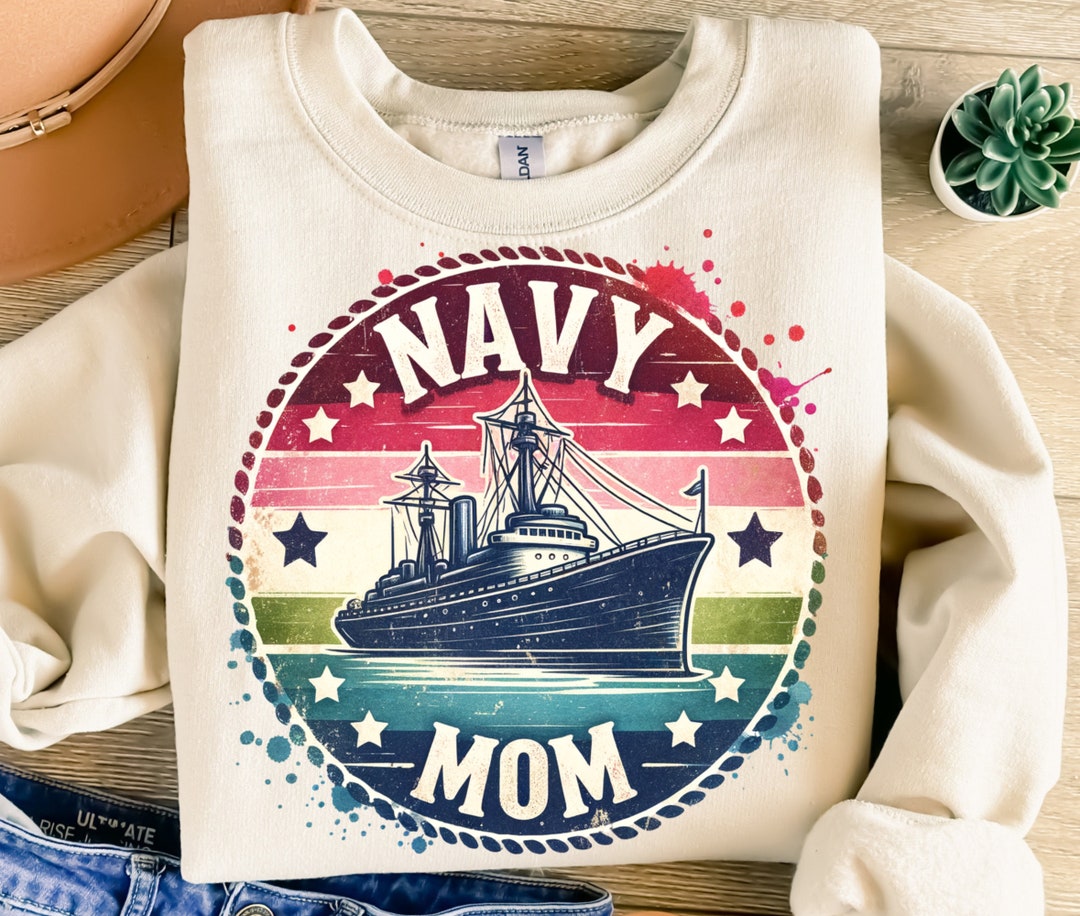 Navy Mom Png, Sublimation Design, Military Mom Png, Navy Mama Png, Ship ...