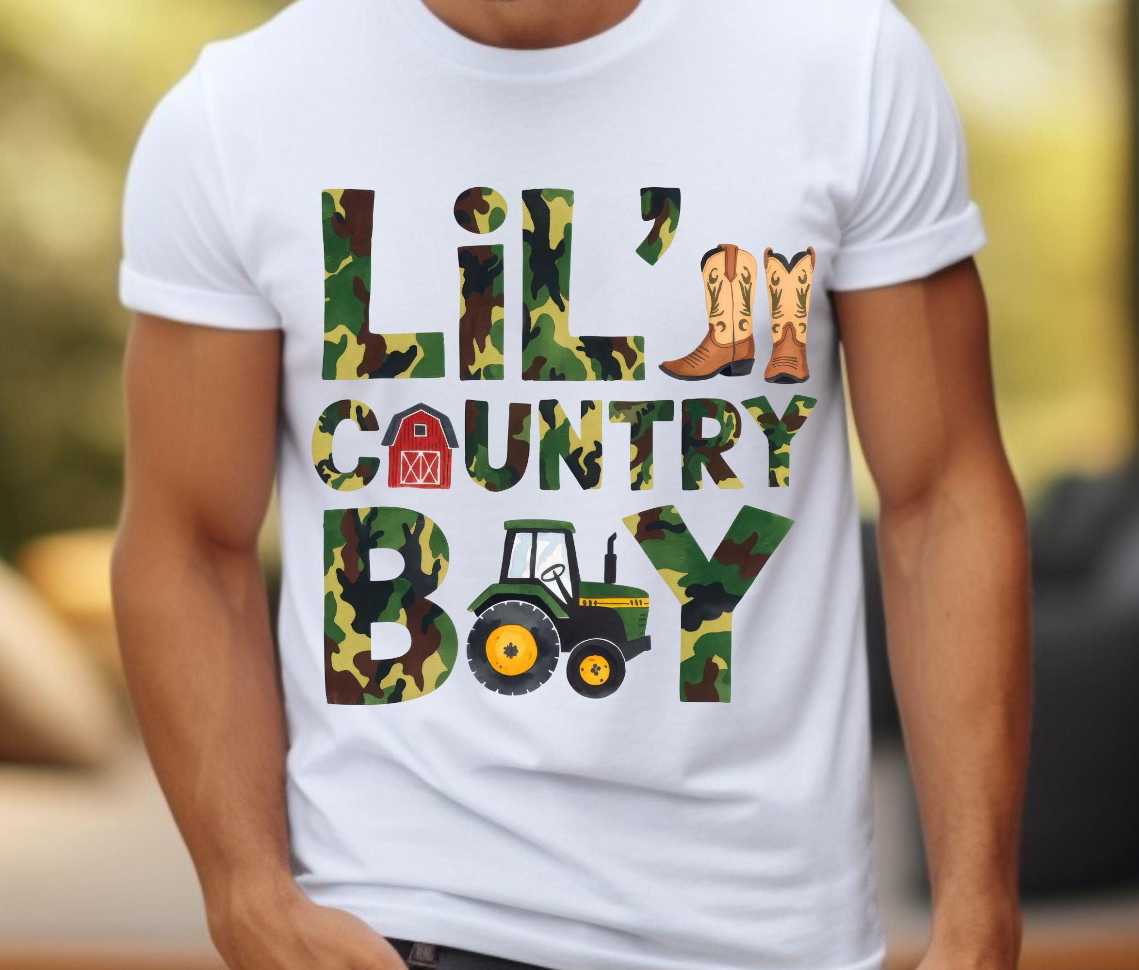 Lil' Country Boy Png, Sublimation Design, Farm Boy Png, Tractor Png ...