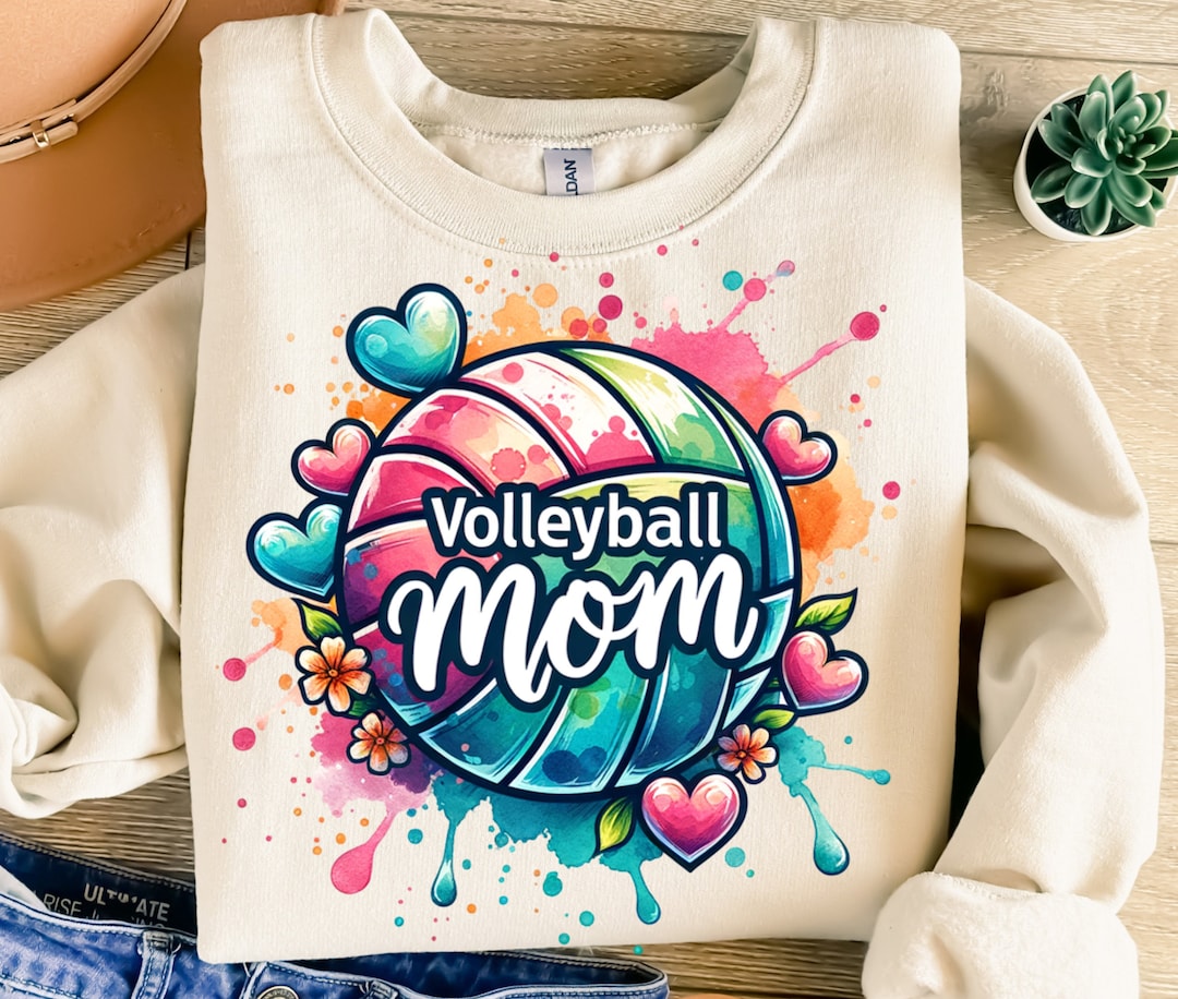Volleyball Mom Svg, Sublimation Design, T-shirt Svg, Sweatshirt Design ...