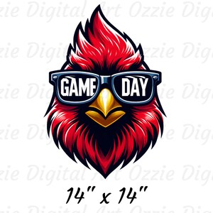 Game Day Red Cardinal Png, Sublimation Design, School Mascot Png ...