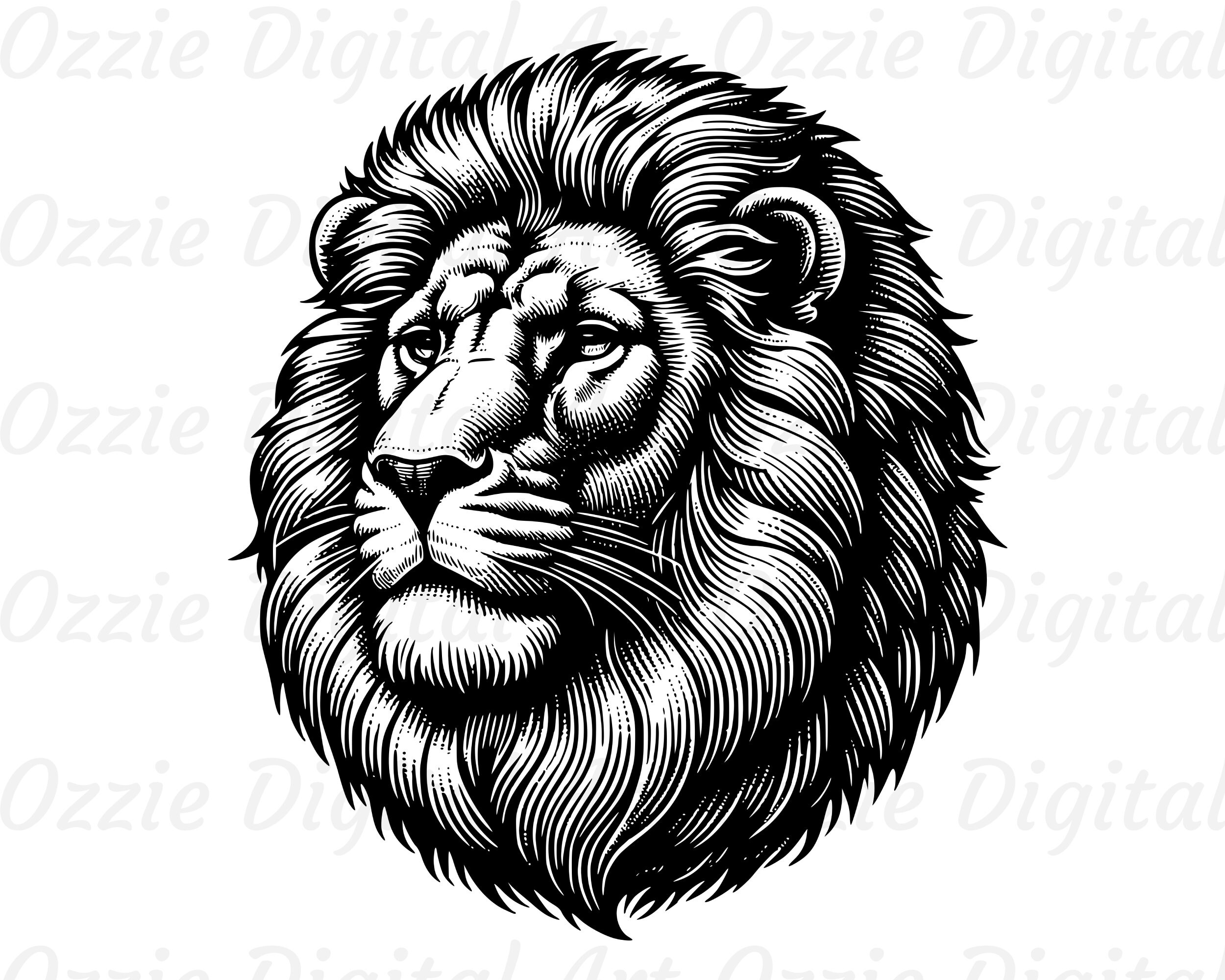 Lion Svg & Png, Lion Clipart, Lion Head Vector Image, Lion Silhouette ...