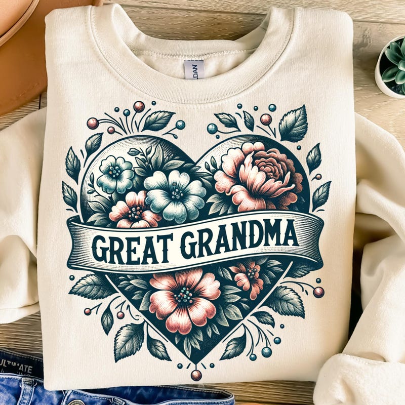 Grandma Heart Png - Etsy