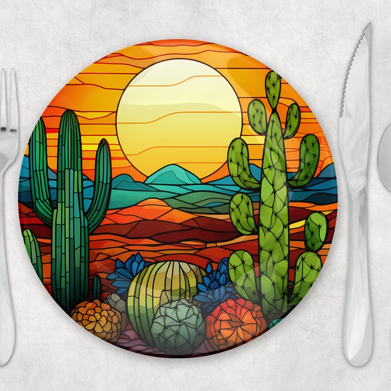 Cactus Party Plates - Etsy