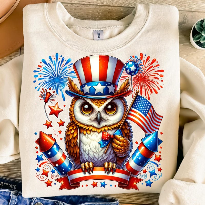 Patriotic Owl - Etsy