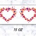Heart Border Mug Wrap, 11oz & 15oz Mug Template, Frame Mug Sublimation ...