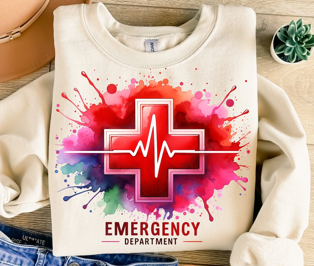 Emergency Department Png, Sublimation Design, Red Cross Png, Heart ...