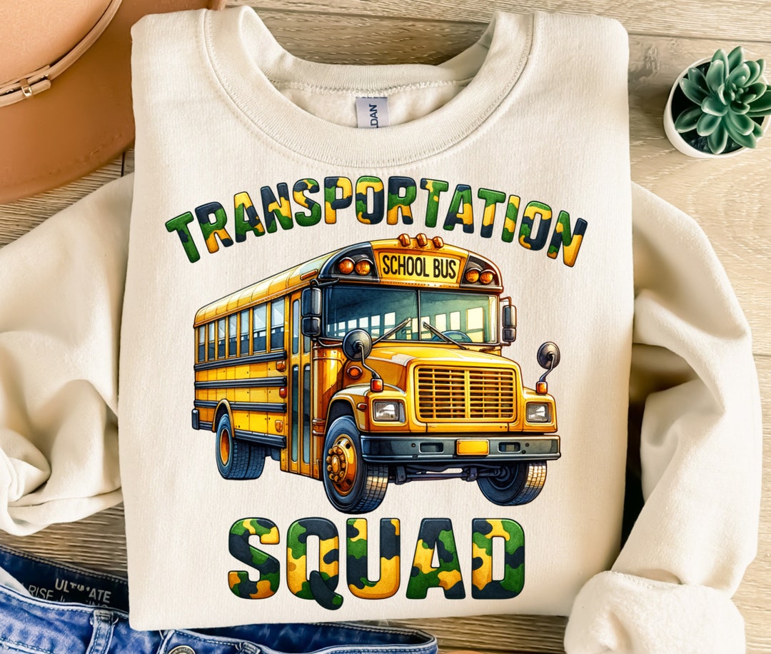 Transportation Squad Png, Sublimation Design, Back to School Png ...