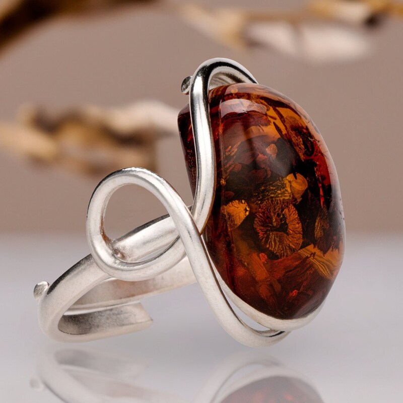 Amber Ring - Etsy