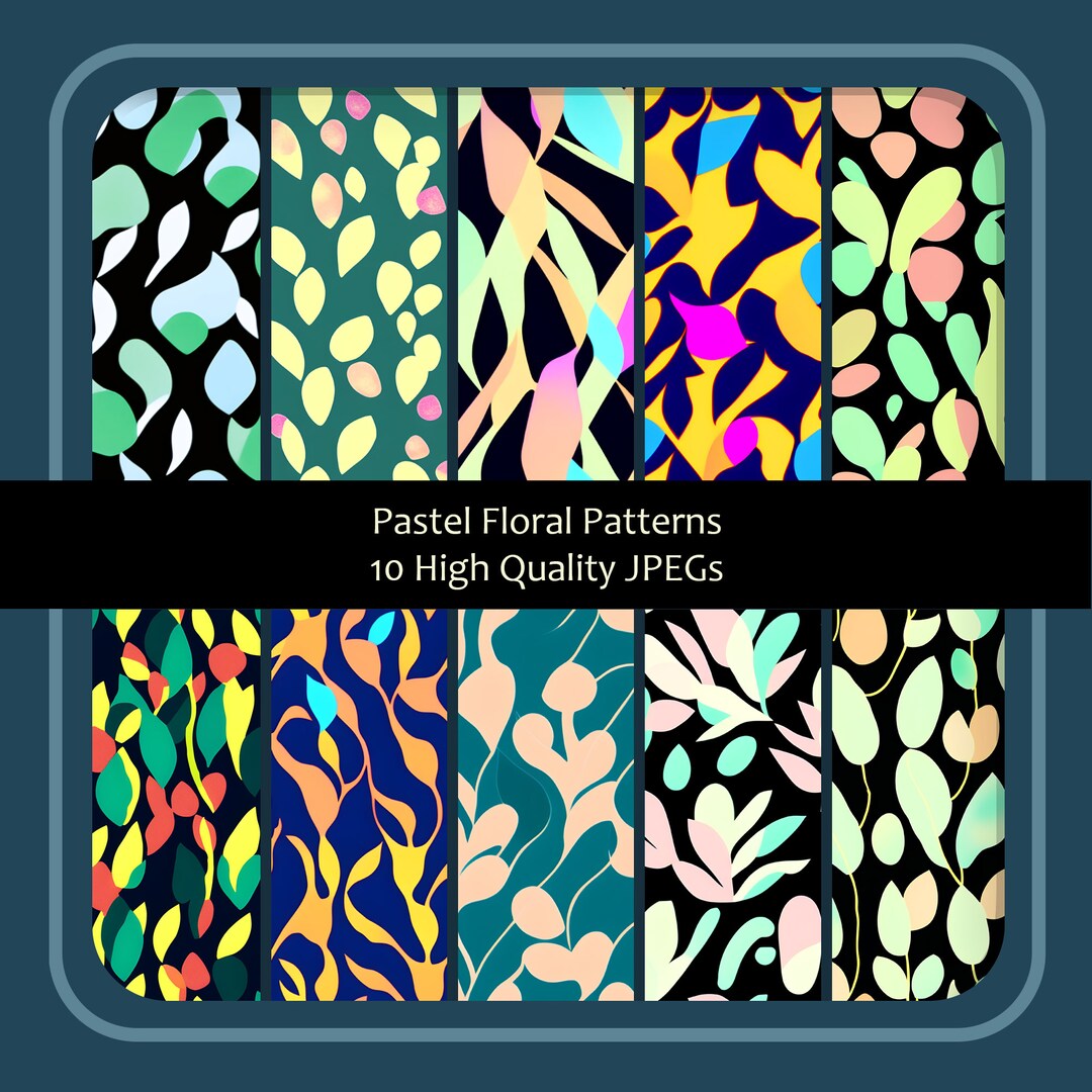 Pastel Floral Patterns - Etsy