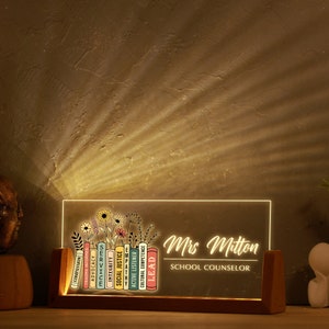 School Counselor Desk Name Plate, Counselor Desk Sign, Mental Health ...