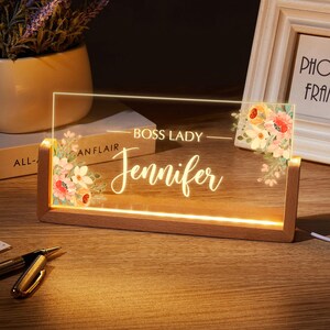 Boss Lady Desk Name Plate, Boss Lady Gift, Boss Gift for Women ...